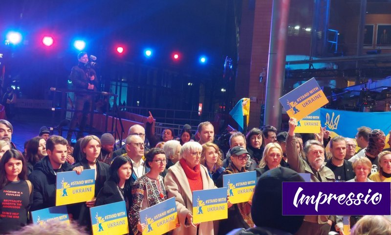 На живо от Берлинале Солидарност с Украйна на червения килим Impressio Dir Bg