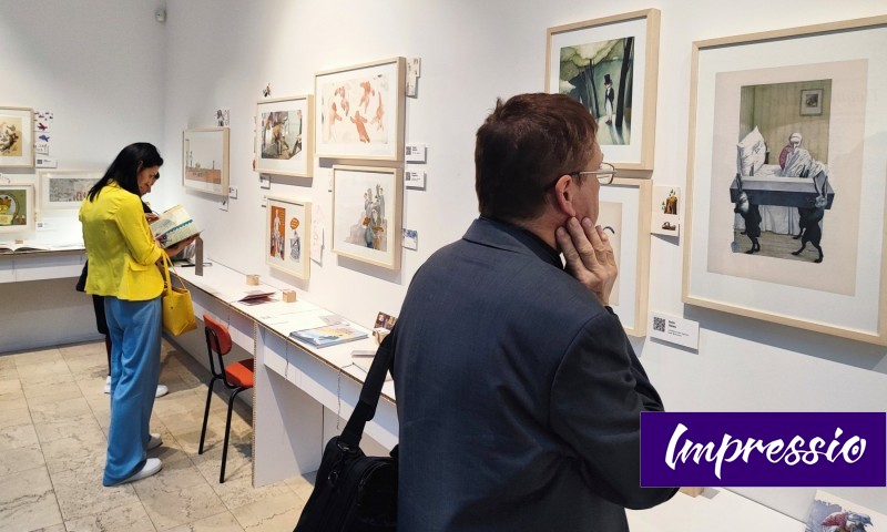 Кураторски тур към изложбата "Подир думите. 19 български илюстратори на ...