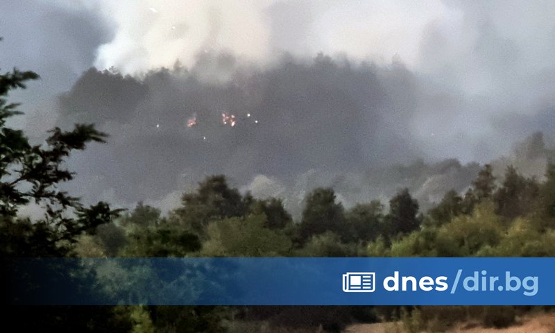 Пожарът край Мурсалево обхвана 2000 дка, изпепели над 100 дка посеви (снимки) | dnes.dir.bg