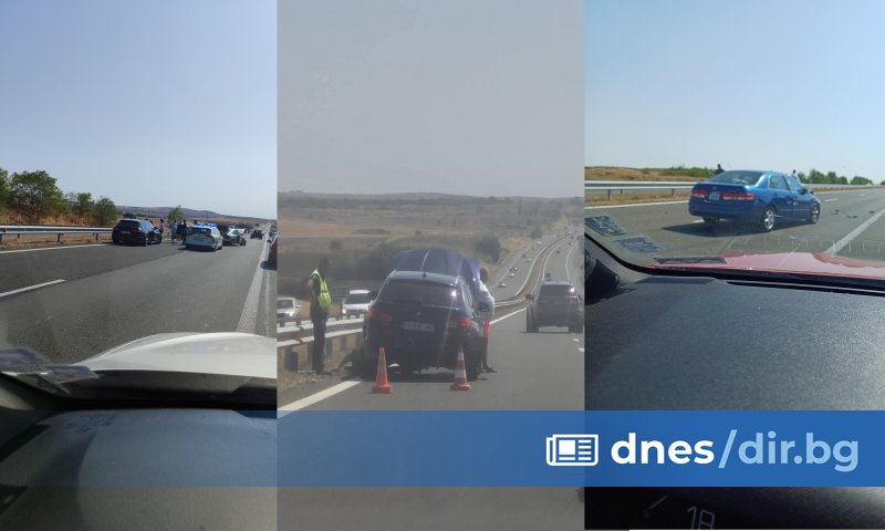 Коментари - Верижни катастрофи блокираха АМ "Тракия" към морето, задръстванията са километрични ...